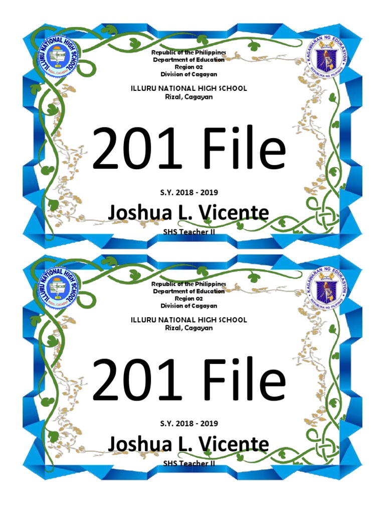 201 File Cover | PDF