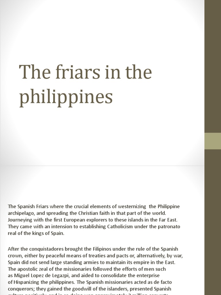 The Friars in The Philippines | PDF | Philippines | Spain