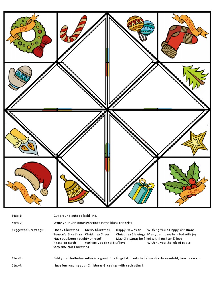 Christmas Greetings for Chatterboxes | PDF | Wellness