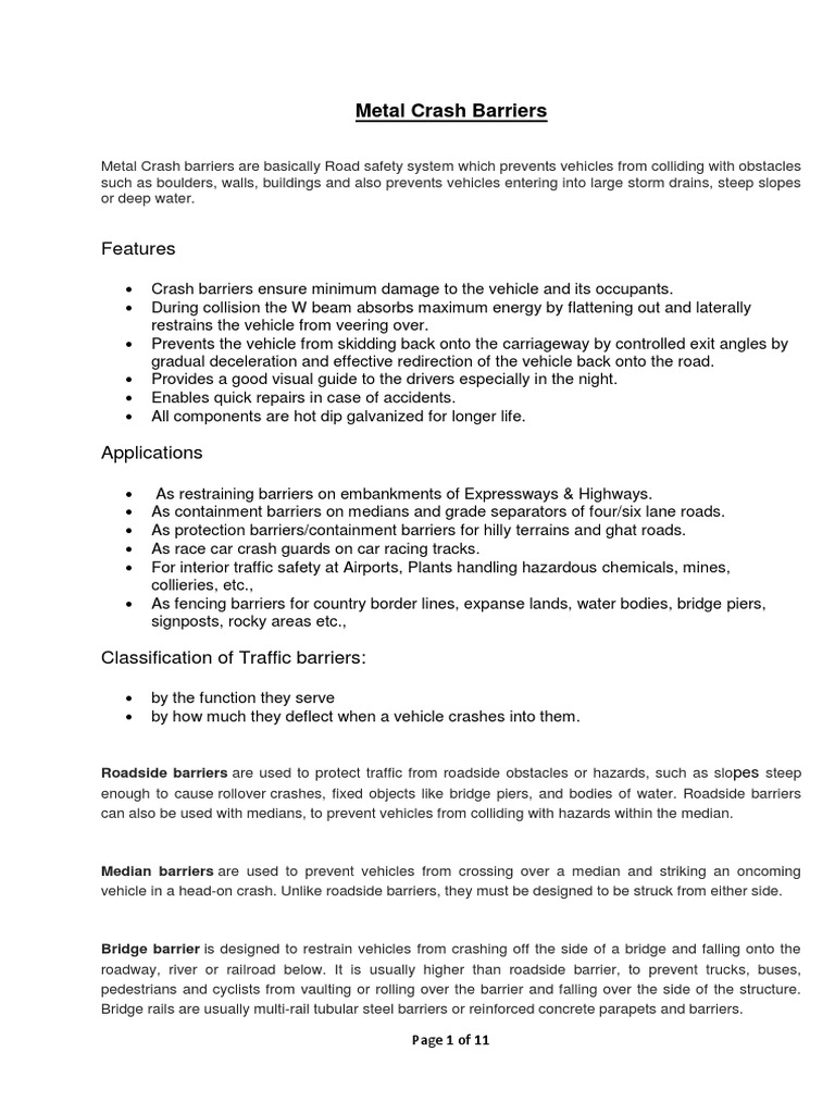 IRC SP 84 2014 Metal CrashBarrier | PDF | Road Transport ...