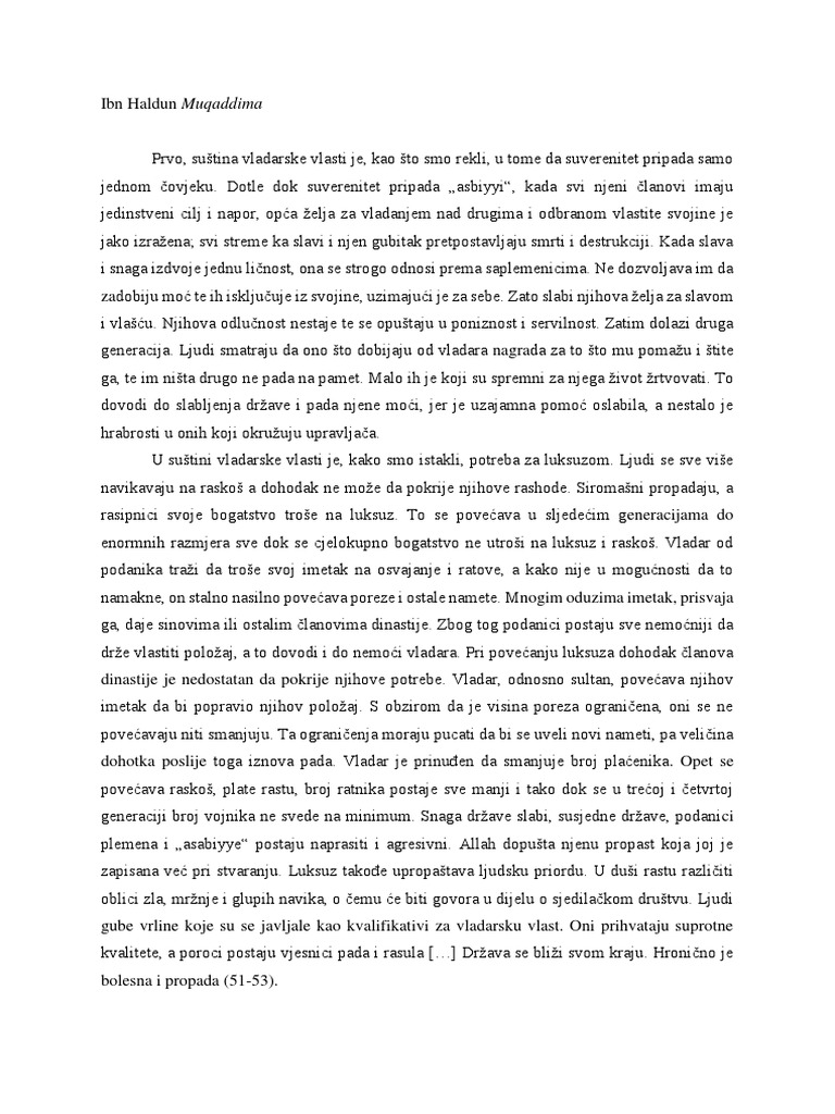 Ibn Haldun Muqaddima | PDF