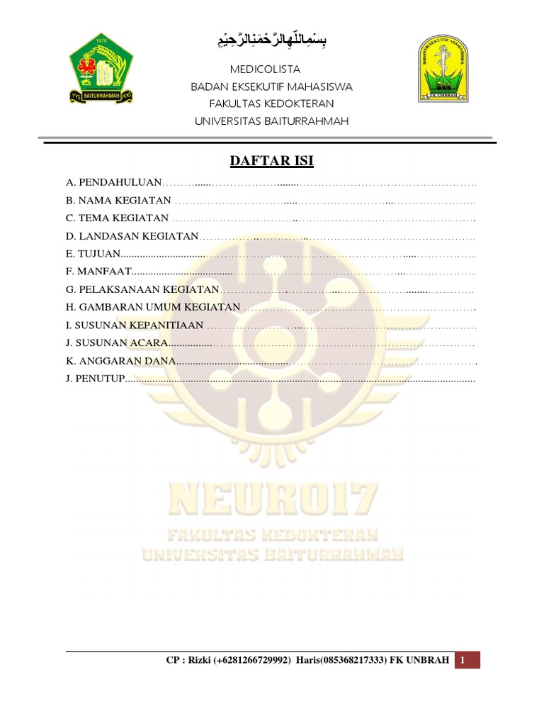 Proposal Medicolista | PDF | Pengembangan Diri | Sains & Matematika