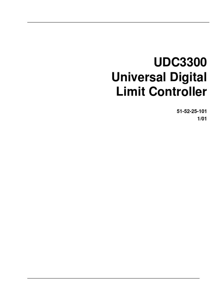 Udc 3300 | PDF | Relay | Electromagnetic Interference