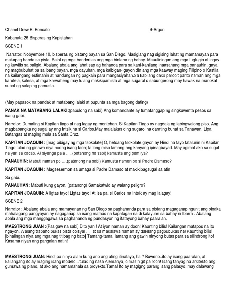 Kabanata 26 - Noli Me Tangere | PDF