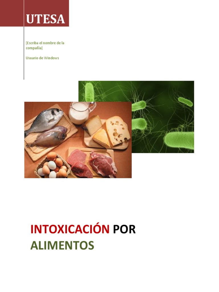 Intoxicación Alimentaria | PDF | Enfermedades transmitidas por ...