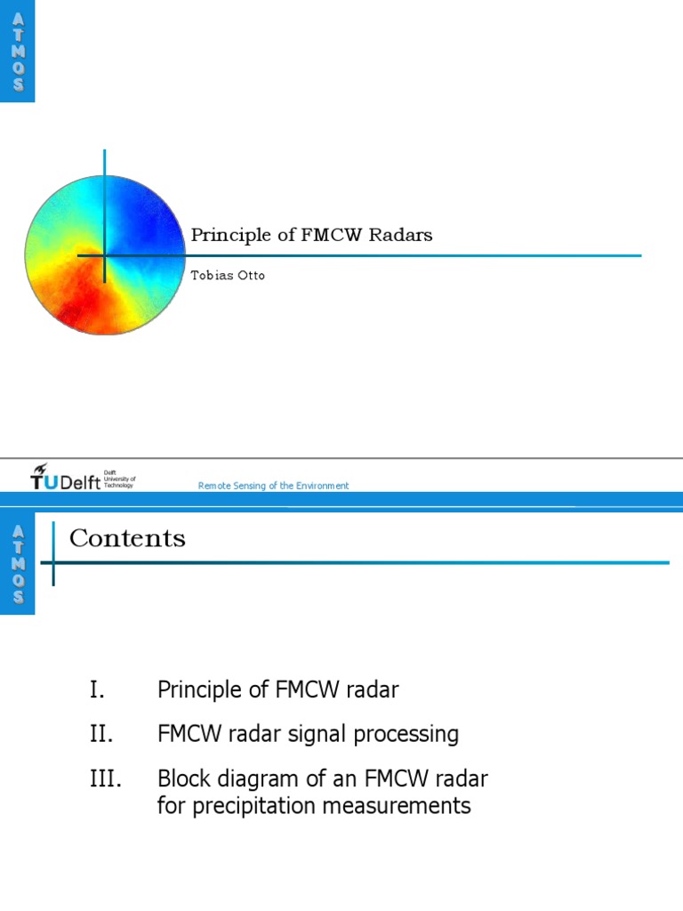 FMCW Principe | PDF | Radar | Frequency Modulation