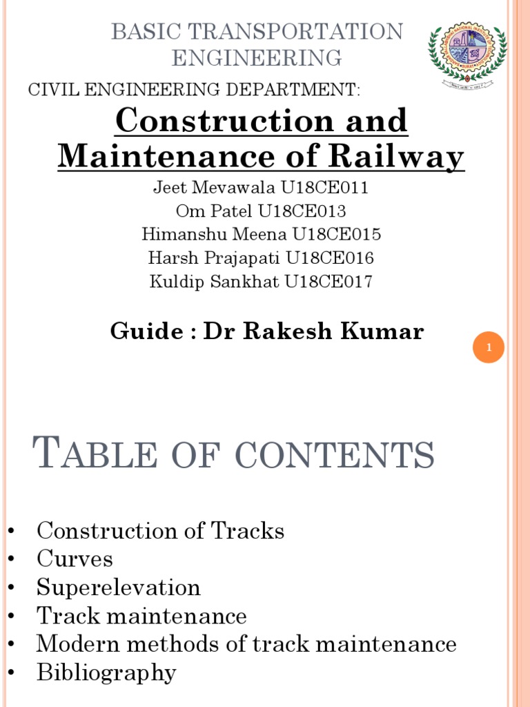 Construction of Tracks | PDF | Track (Rail Transport) | Rail Transport