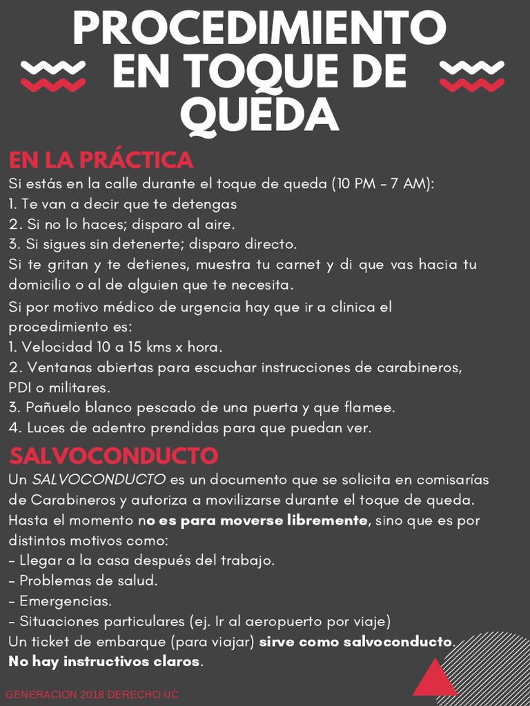 Procedimiento y Salvoconducto en Toque de Queda | PDF | Gobierno ...