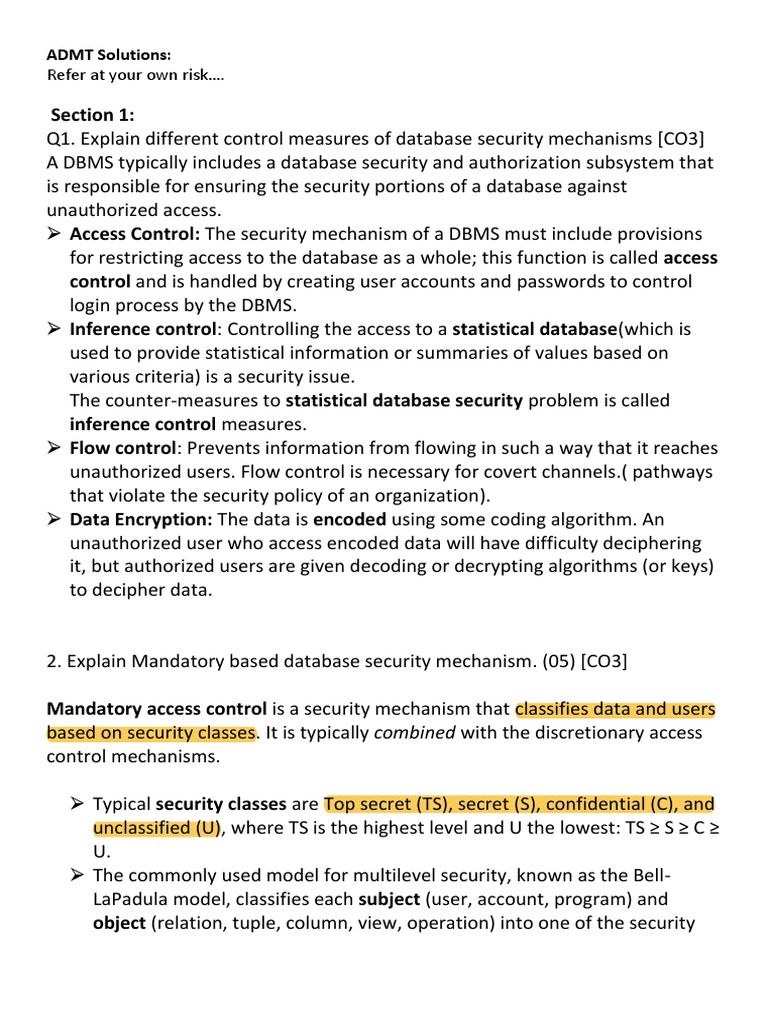 ADMT Solutions | PDF | Data Warehouse | Databases