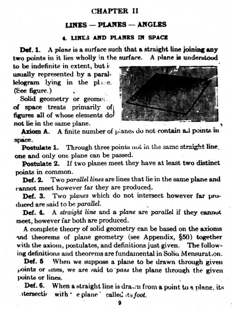 Lines Planes and Angles | PDF