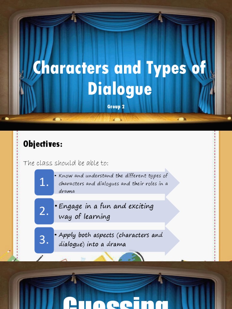 Drama Character & Dialogue Guide | PDF | Communication