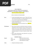 Contoh SK Pengesahan Akta Pendirian PT. DUM | PDF