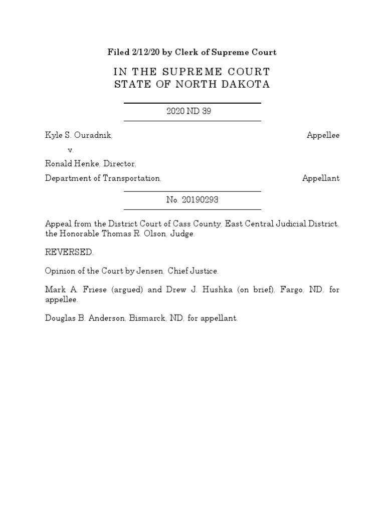 Ouradnik Decision | PDF | Judgment (Law) | Appeal