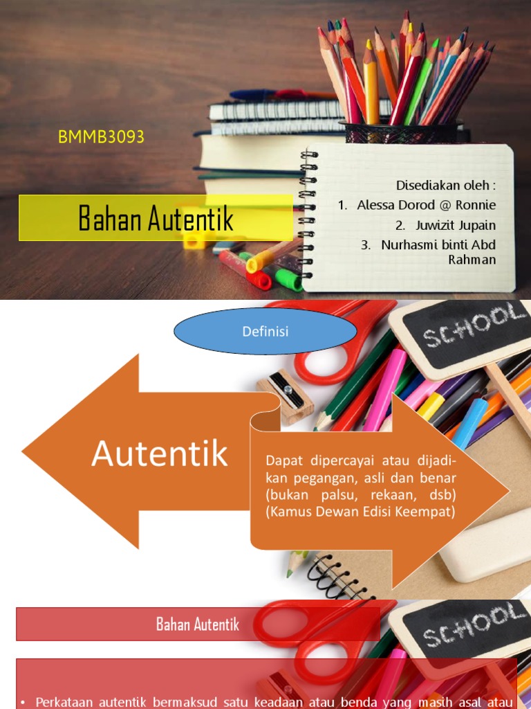 Definisi dan Contoh Bahan Autentik | PDF