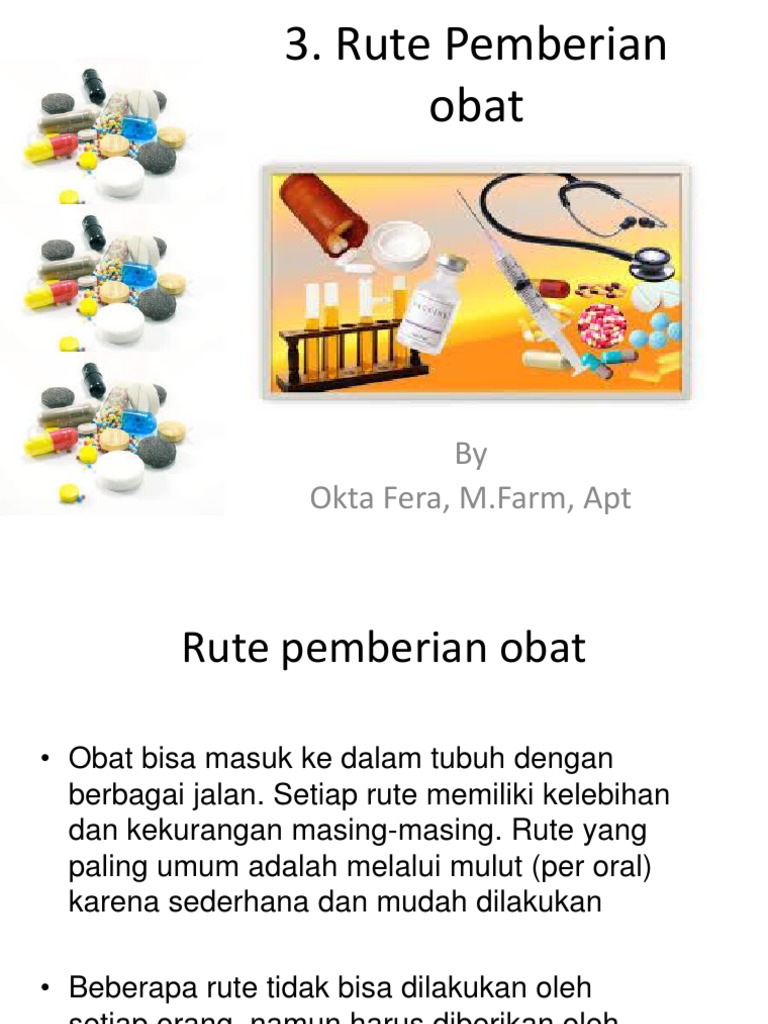 Rute Pemberian Obat | PDF