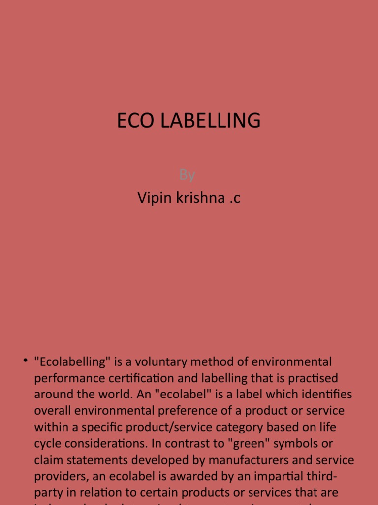 Understanding Ecolabelling Systems | PDF | Policy | Environment