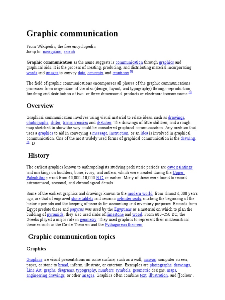 Graphic Communication As The Name Suggests Is | Download Free PDF ...