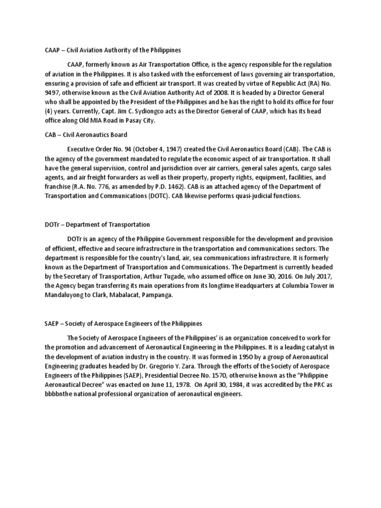 CAAP | PDF | Government | Transport