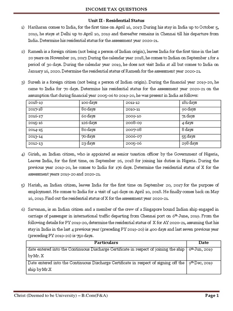 II A - Income Tax Questions | PDF | Public Law | Public Finance