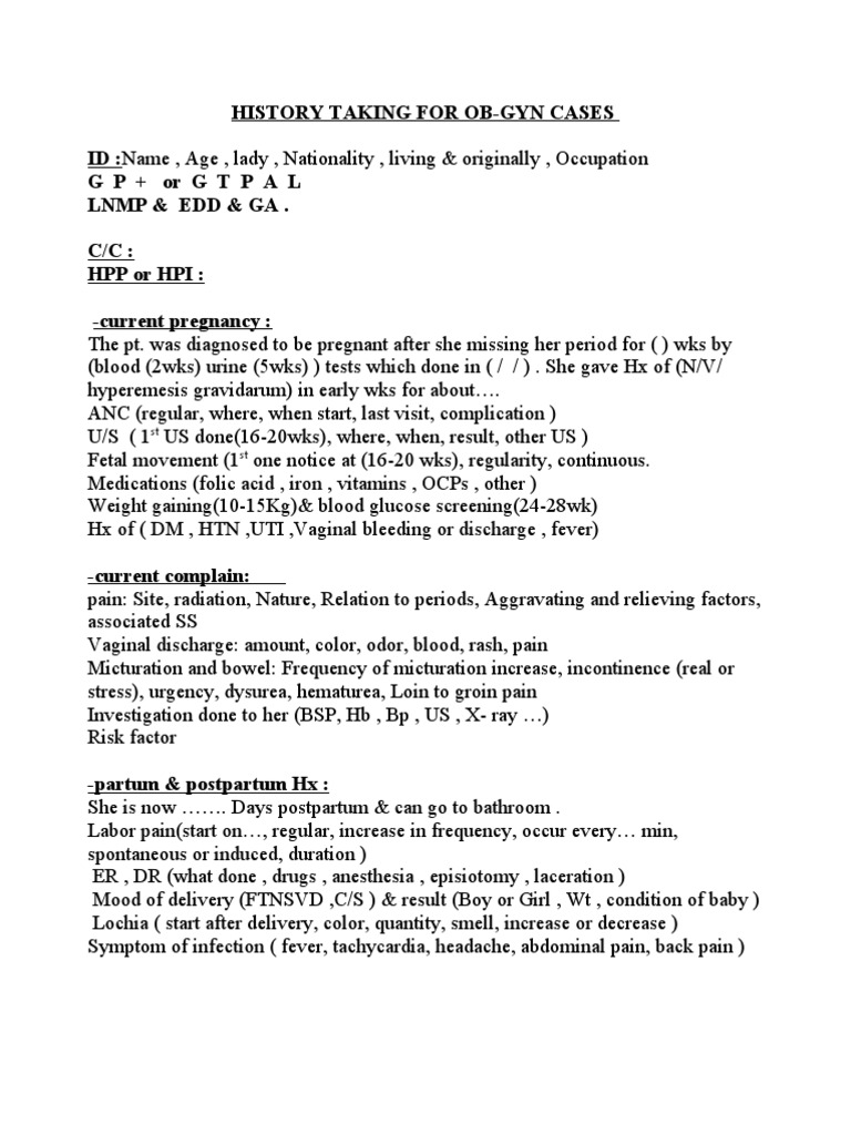 History | Postpartum Period | Pregnancy