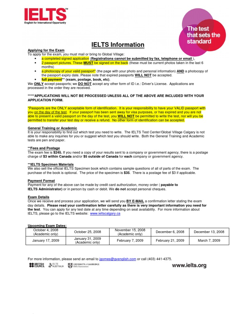 Ielts Preparation | PDF | International English Language Testing System ...