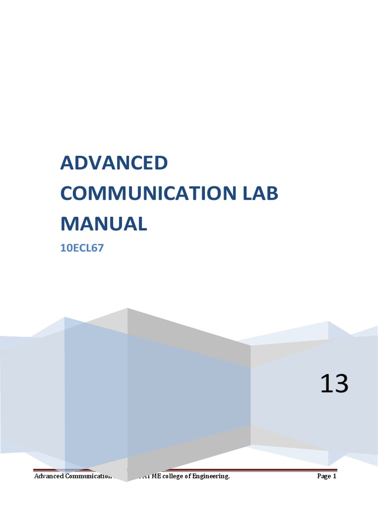 Advanced Communication Lab Manual PDF | PDF | Antenna (Radio) | Modulation