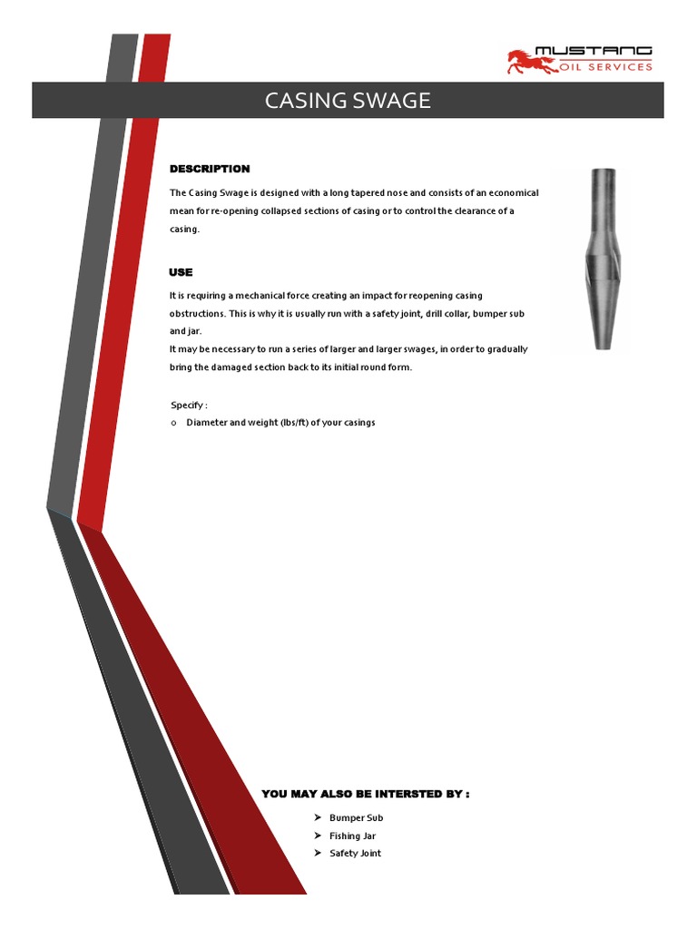 Casing Swage ENG | PDF