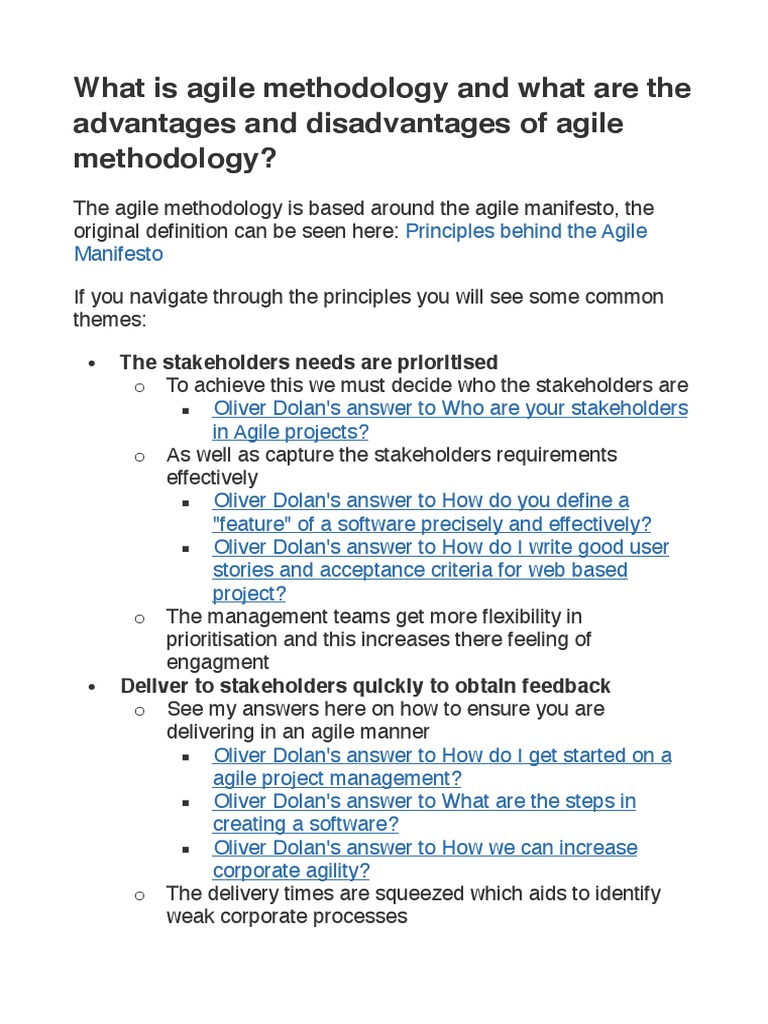 Agile Document | PDF | Agile Software Development | Software ...
