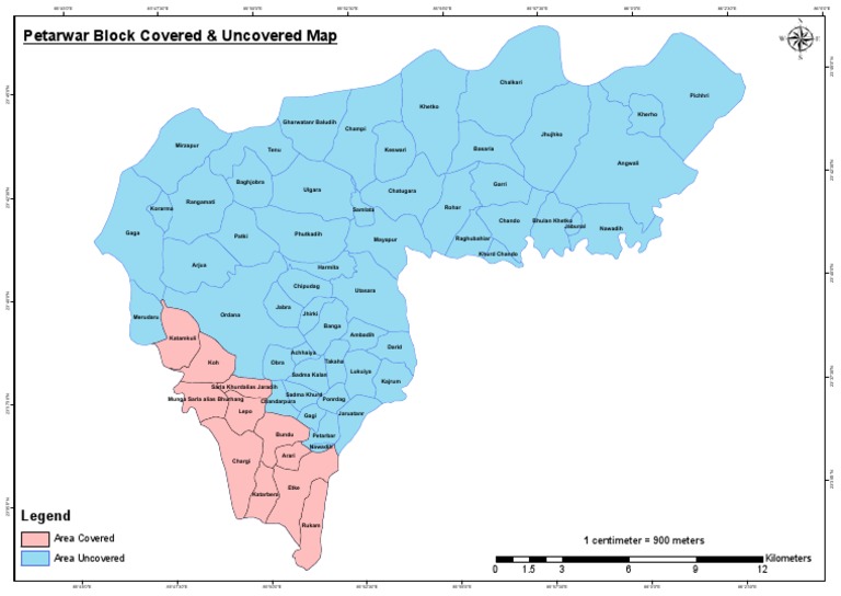 Petarwar Covered Uncovered Map