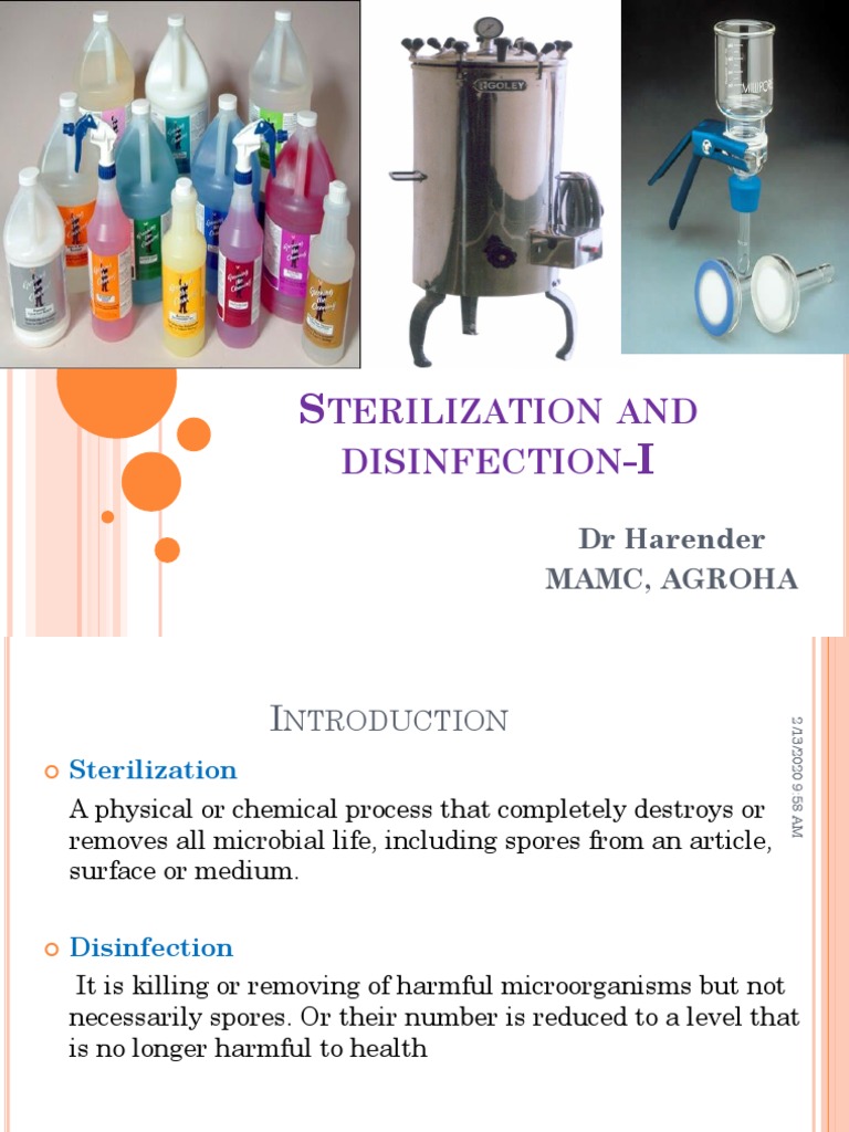 Sterilization and Disinfection - PART I | Download Free PDF | Sterilization (Microbiology ...