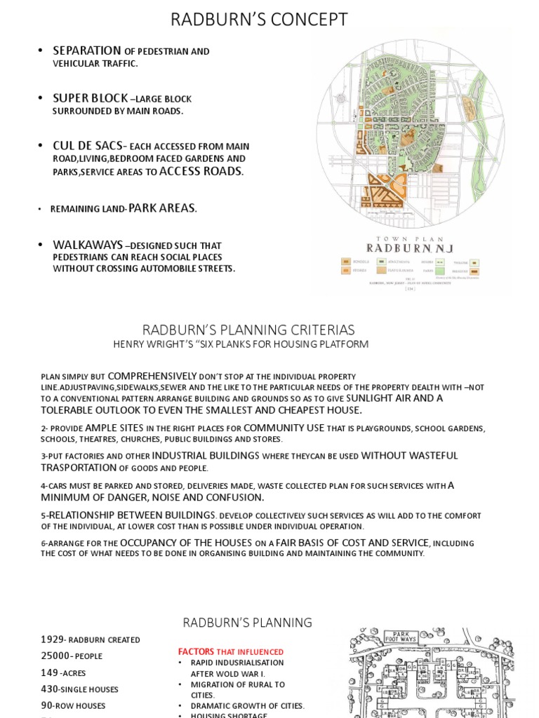 RADBURN Town Planning | Download Free PDF | Urbanization | Urban Planning