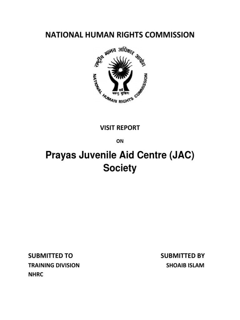 Visit Report Work Prayas Ngo | PDF | Justice | Crime & Violence