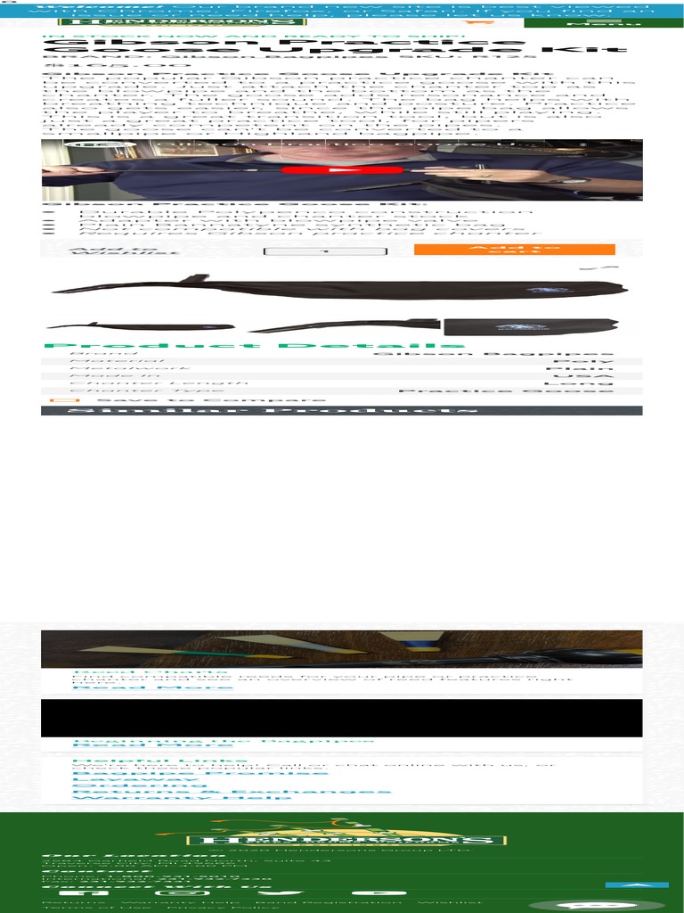 Gibson Practice Goose Upgrade Kit - Henderson Imports | PDF ...