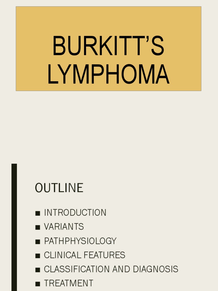 Burkitt Lymphoma Pdf Lymphoma Chemotherapy