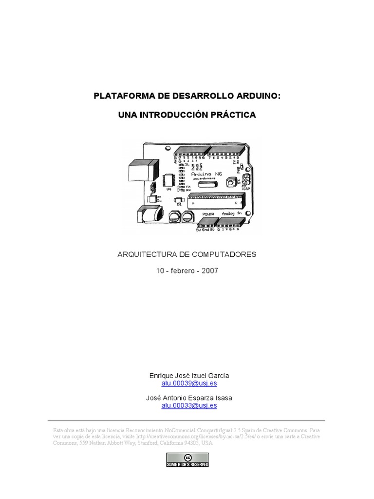 Manual Arduino Pdf Arduino Microcontrolador