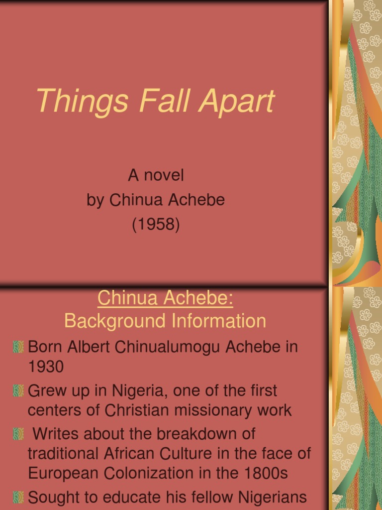 Things Fall Apart Powerpoint | PDF | Nigeria | Religion And Belief