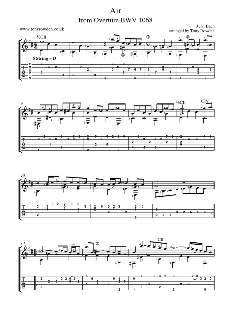 Bach Air | PDF | Musical Compositions | Public Domain Music