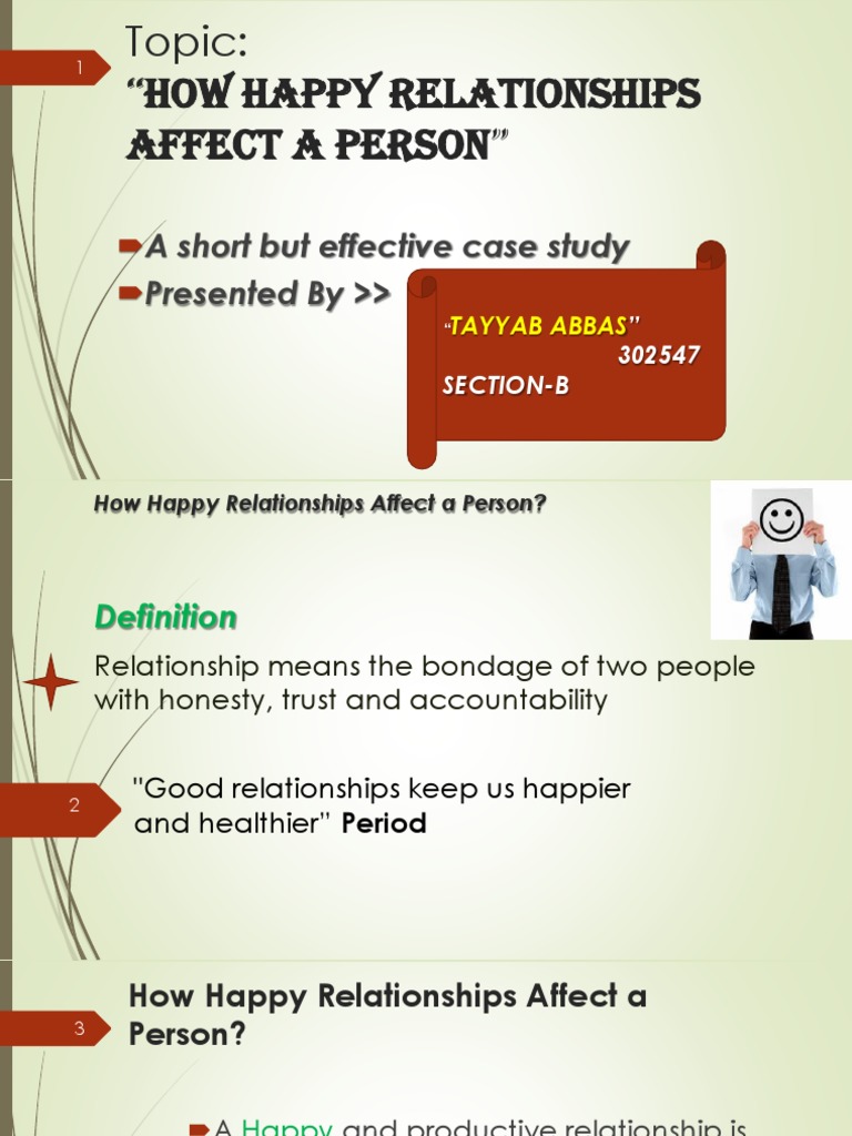 How Happy Relationships Affect A Person | PDF | Loneliness | Happiness