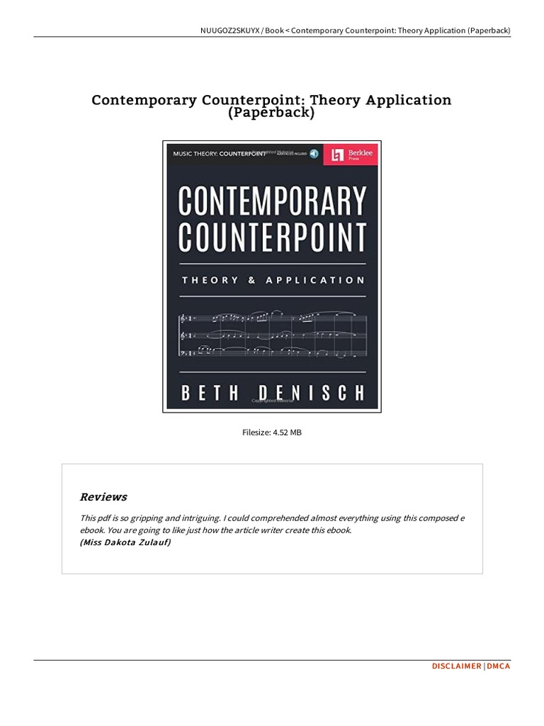 Read 9780876391839 Contemporary Counterpoint Theory Application Pap ...