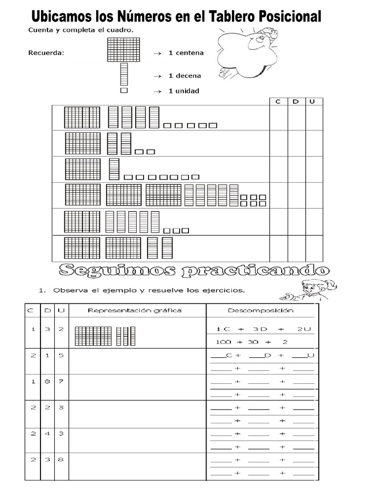 Hojas De Trabajo De Valor Posicional Para Quinto Grado En Formato Pdf