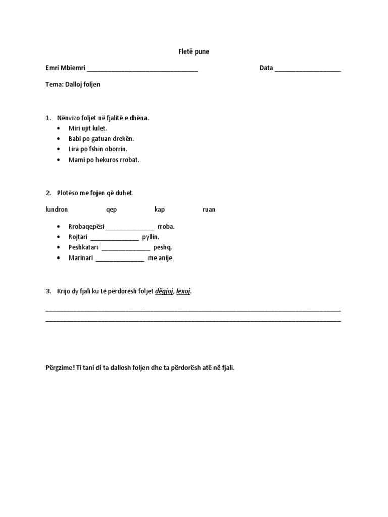 Fletë Pune PDF | PDF