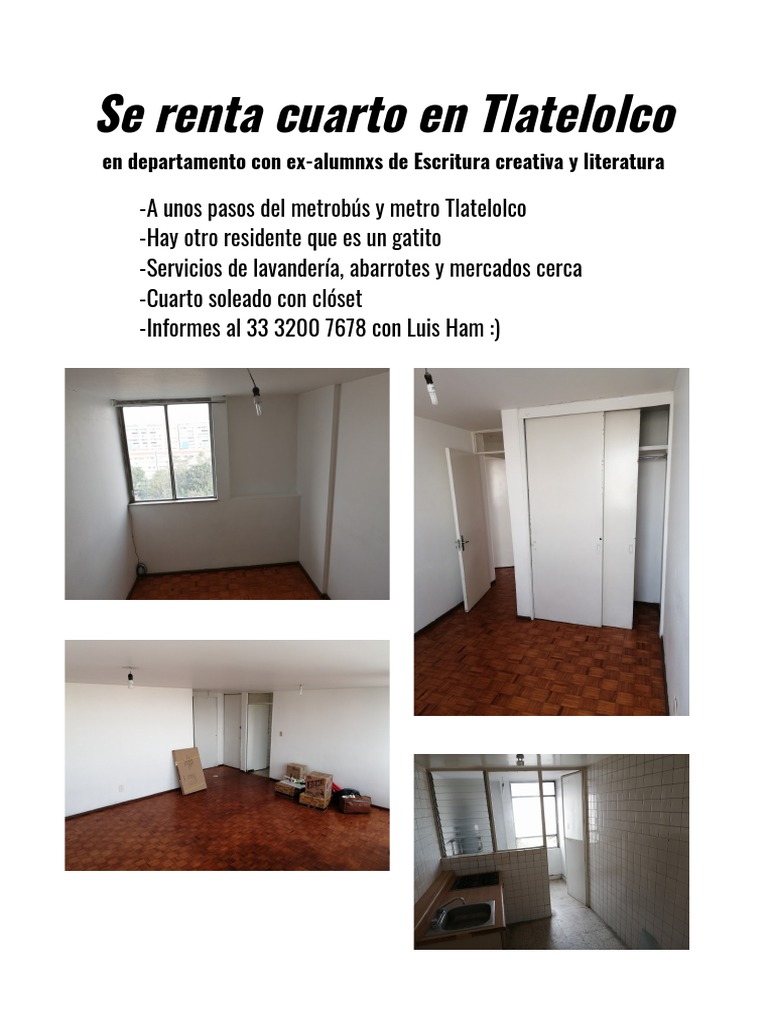 Se Renta Cuarto en Tlatelolco | PDF