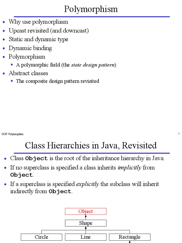 Polymorphism PDF | PDF | Method (Computer Programming) | Inheritance ... Polymorphism PDF | PDF | Method (Computer Programming) | Inheritance ...