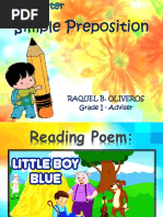The Preposition Song | PDF