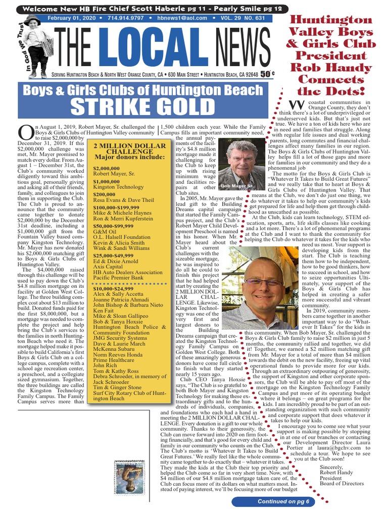 The Local News, February 01, 2020 | PDF | Menu | Parks