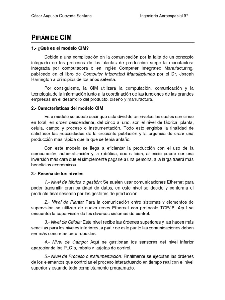 Pirámide CIM | PDF | Informática