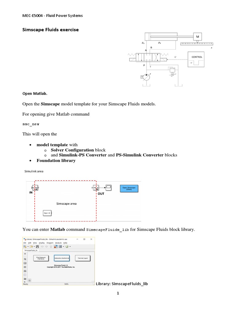 Simscape Fluids Exercise 2018 A Download Free Pdf Valve Actuator