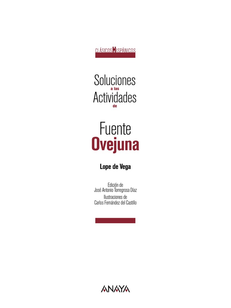 Soluciones A Las Preguntas de Fuenteovejuna | PDF | Ficción general