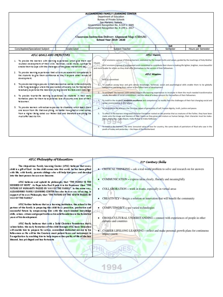Cidam 2020 2021 | PDF | Educational Technology | Learning