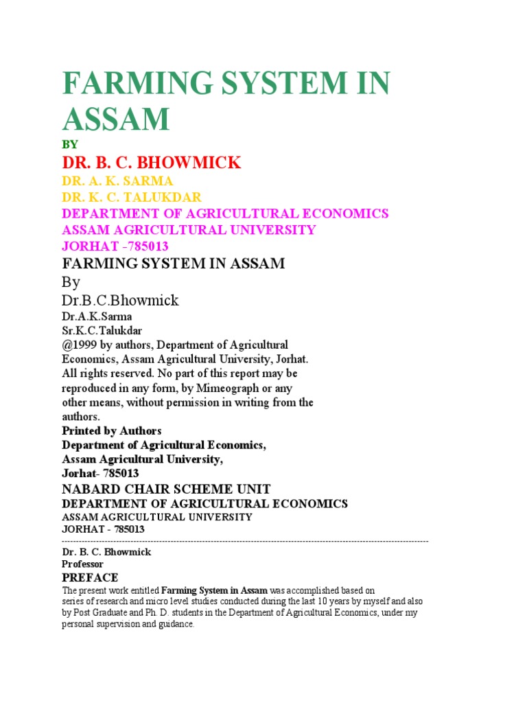 Farming System in | PDF | Agriculture | Loam